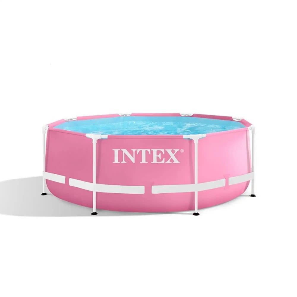 Intex bazen Pink Metal Frame bazen 244×76 cm | Teddy Kids
